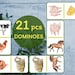 Farm Animal Dominoes. Kids Printable Tile Game. - Etsy Canada