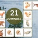 Woodland Animal Dominoes. Printable Preschool Game. - Etsy