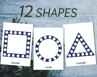 Dot the Shapes Activity Pack, Preschool Do-a-dots Worksheets ...