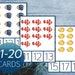 Ocean Count and Clip Cards 11-20. Preschool Math Printable. - Etsy