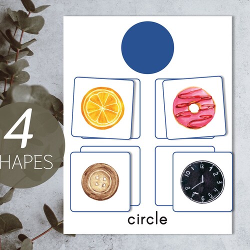Shape Sorting Activity. Montessori Printable. - Etsy