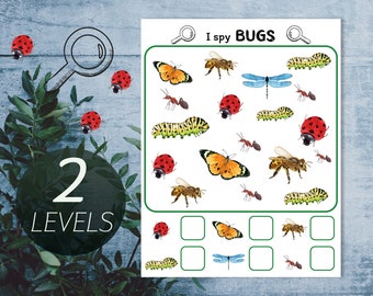 I Spy Printable Activity Sheet I Spy for Kids I (Download Now) - Etsy