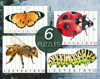 Bird Preschool Printable Number Sequence Puzzles 1-10. | Etsy