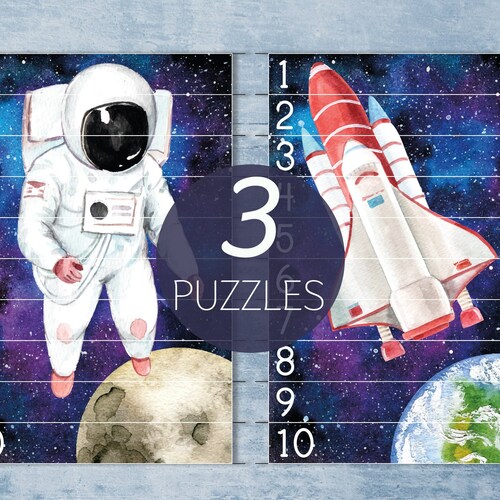 Outer Space Number Sequence 1-10 Printable Activity. Planets - Etsy