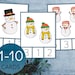 Snowman Count and Clip Cards 1-10. Winter Printable Preschool Math ...