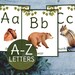 Woodland Alphabet Flashcards. Watercolor Letter Cards. Kids Printable ...