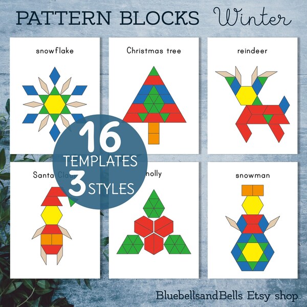 Christmas Blocks - Etsy