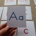 Montessori Alphabet Cards Printable. Letter Flash Cards Digital ...
