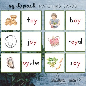 Montessori Printable Green Series Word and Picture Matching Cards ...
