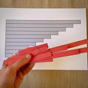 Montessori Red Rods Printable Activity. Montessori Size Sorting ...