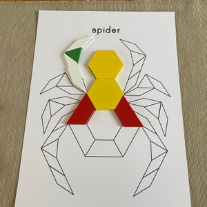 Insect Pattern Blocks Templates. Spring Printable Preschool and ...