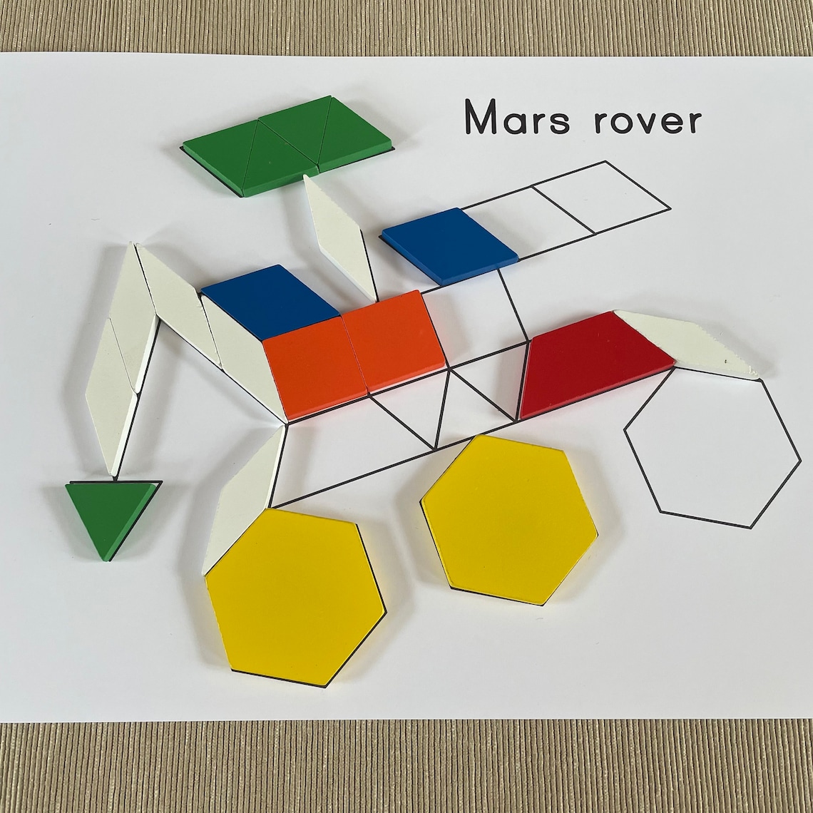 Outer Space Pattern Blocks Templates. Solar System Preschool and ...