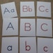 Montessori Alphabet Cards Printable. Letter Flash Cards Digital ...