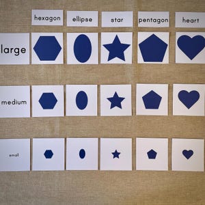 Shape Sorting Activity. Montessori Printable. - Etsy
