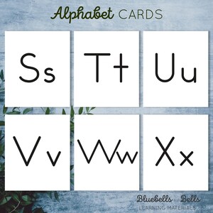 Printable Alphabet Cards. Simple Letter Flash Cards. ABC Minimalist ...
