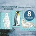Arctic Animals Preschool Printable Puzzles 1-10. Penguin Number ...