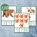 Woodland Animals Count and Clip Cards 1-10. Montessori Printable. - Etsy