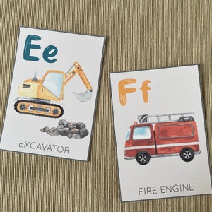 Transportation Alphabet Cards. Toddler Letter Printable. Preschool ...