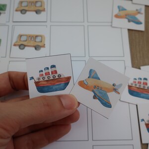 Montessori Toddler Counting Activity Printable Transportation 1-5 ...