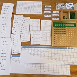 Montessori Division Board Printable Charts, Booklets, Worksheets ...