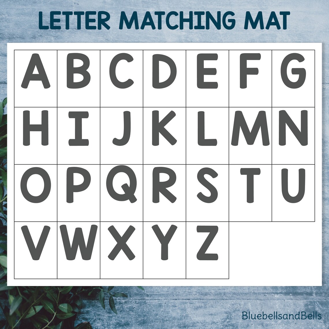 Letter Matching Printable. Alphabet Recognition Activity for - Etsy