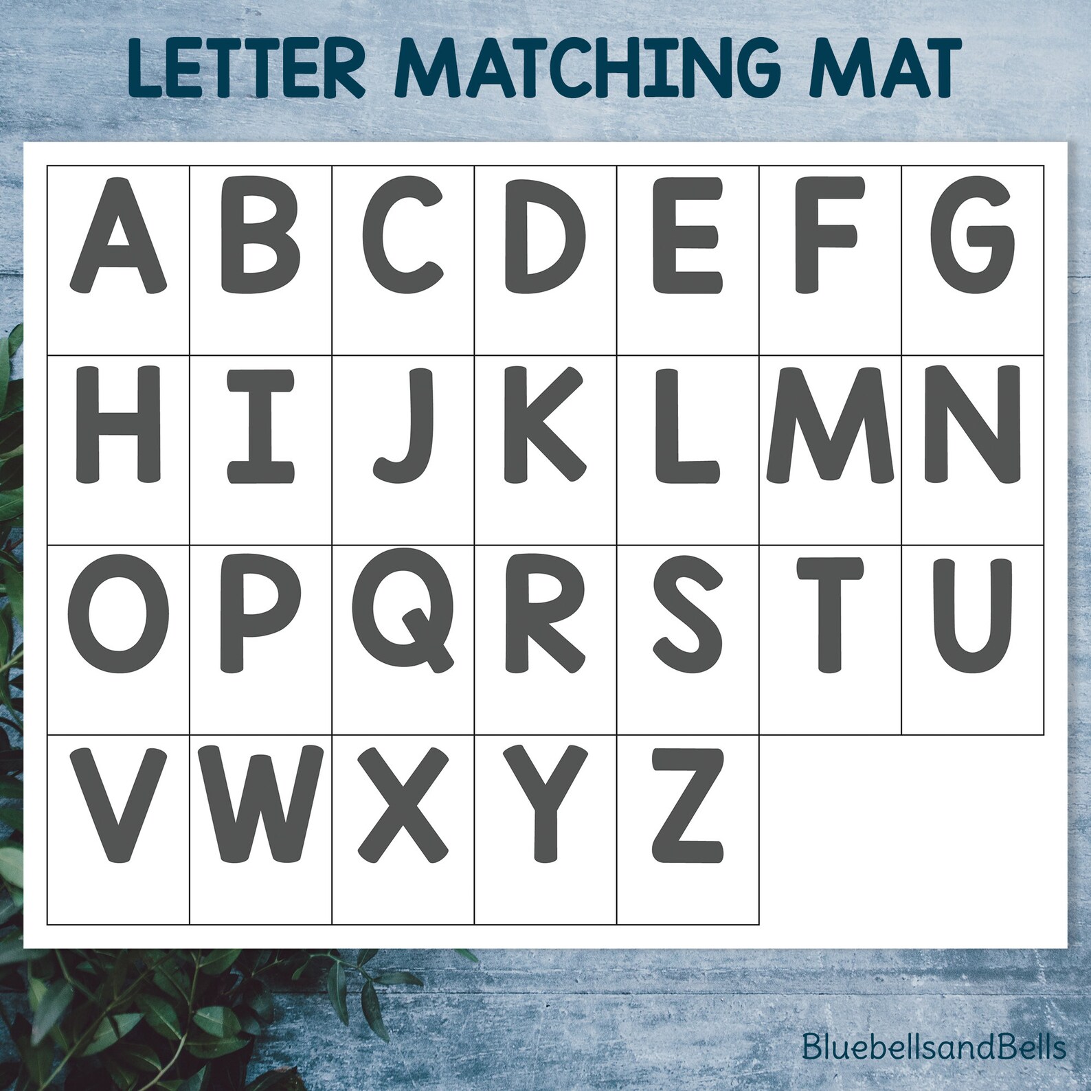 Letter Matching Printable. Alphabet Recognition Activity for - Etsy