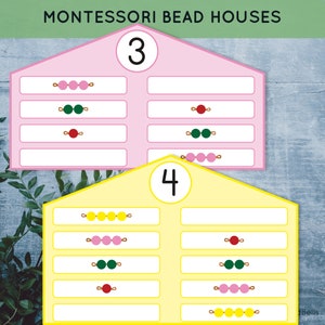 Montessori Bead Addition Activity. Montessori Printable Math Bead ...