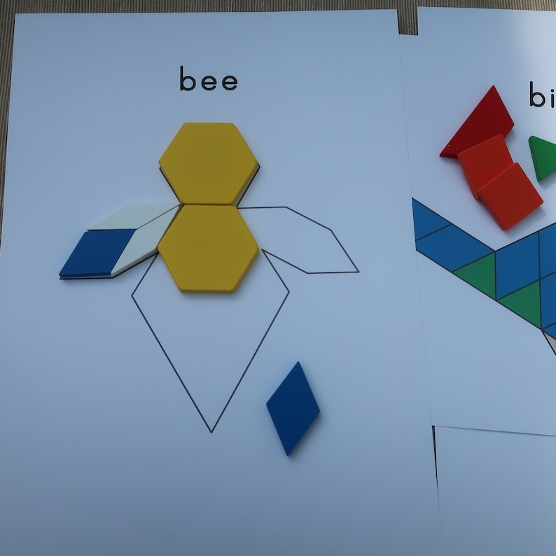 Spring Pattern Blocks Templates. Spring Printable Preschool - Etsy