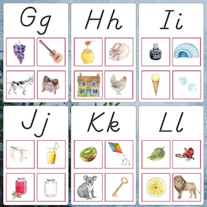 Phonics Printable Activity. Alphabet Matching Preschool. Montessori ...