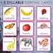 Syllable Sorting Printable Activity. Montessori Preschool and ...