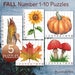 Preschool Fall Printable Number Sequence 1-10 Puzzles. | Etsy