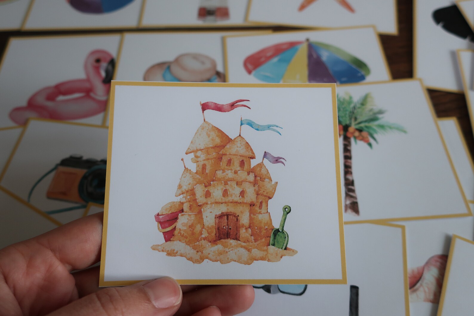 Summer Toddler Printable Shadow Matching Cards. Montessori - Etsy