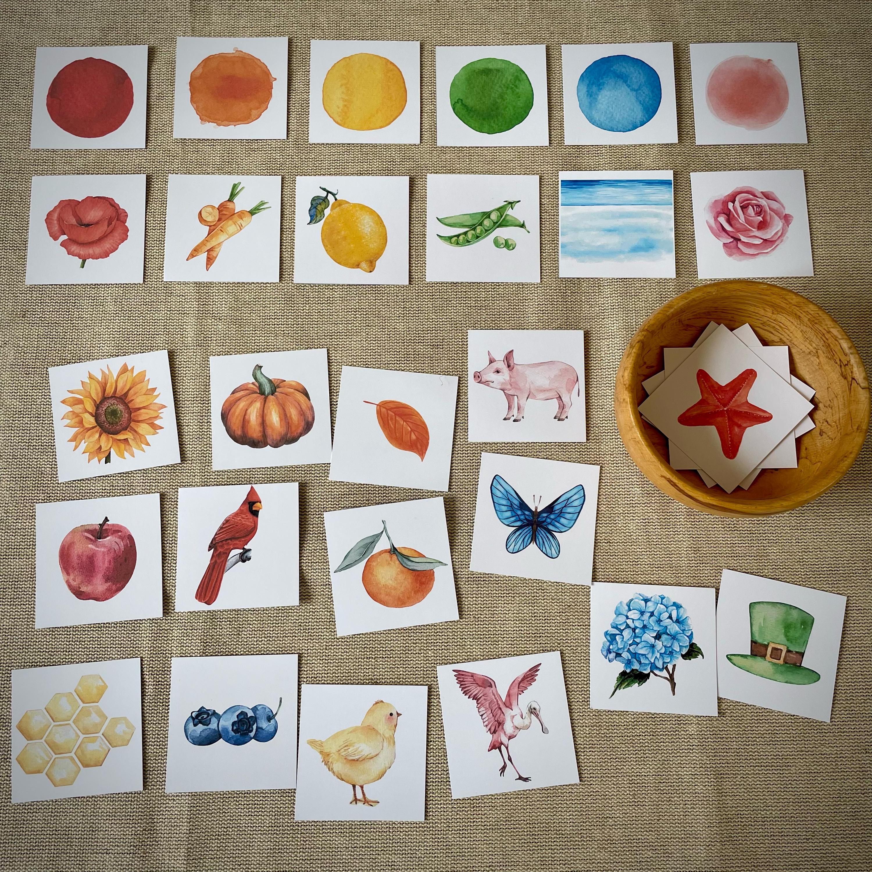 Color Sorting Preschool Printable Activity. Toddler Watercolor ...