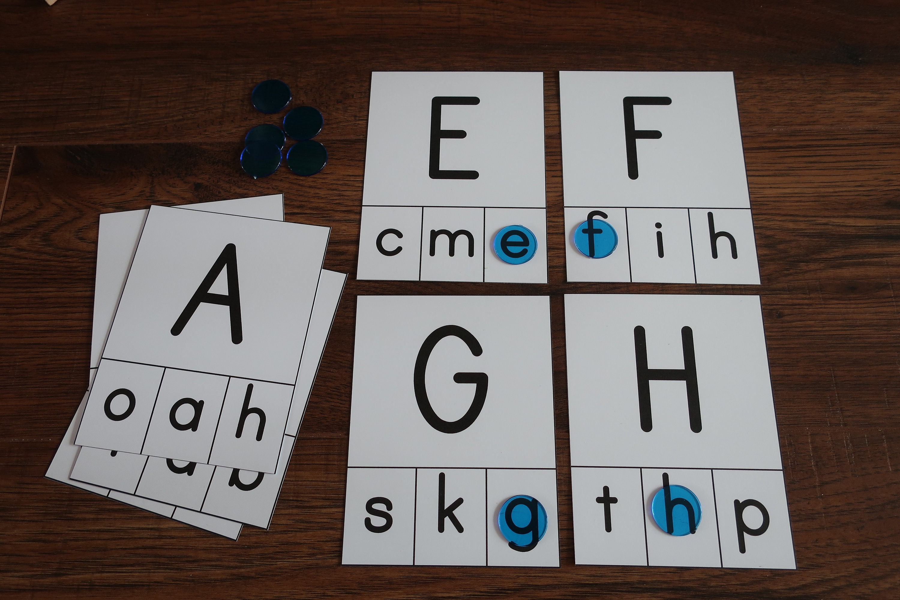 ABC Clip Cards. Letter Recognition. Letter Case Matching. - Etsy Australia