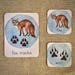 Winter Woodland Animal Tracks Flashcards. Montessori Winter Printable ...