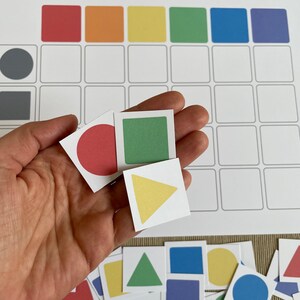 Montessori Preschool Printable Sorting Activity Color and Shape ...