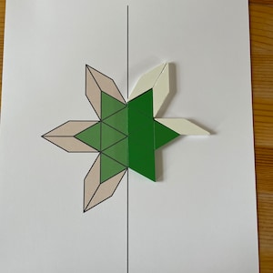 Pattern Blocks Templates Flower Symmetry. Kindergarten and Preschool ...
