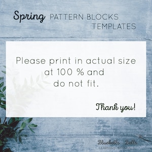 Spring Pattern Blocks Templates. Spring Printable Preschool and ...
