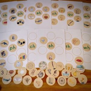 Digraph Posters. Phonics Printable Matching Activity. - Etsy
