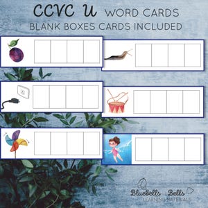 Montessori Printable Moveable Alphabet and CCVC Word Letter Matching ...