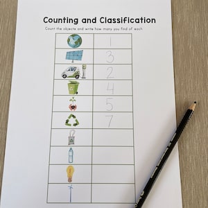 Earth Day Printable Graphing Activity. I Spy Preschool and Kindergarten ...