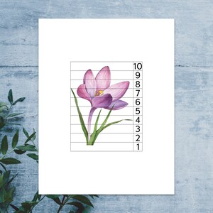 Flower Number Puzzles 1-10. Montessori Spring Printable. Preschool ...