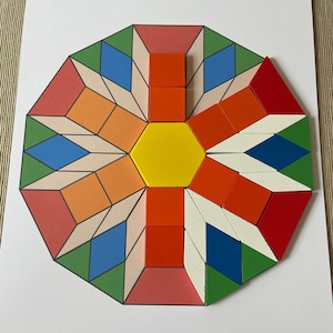 Pattern Block Templates Mandalas. - Etsy