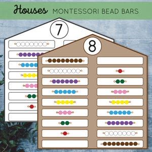 Montessori Bead Addition Activity. Montessori Printable Math Bead ...