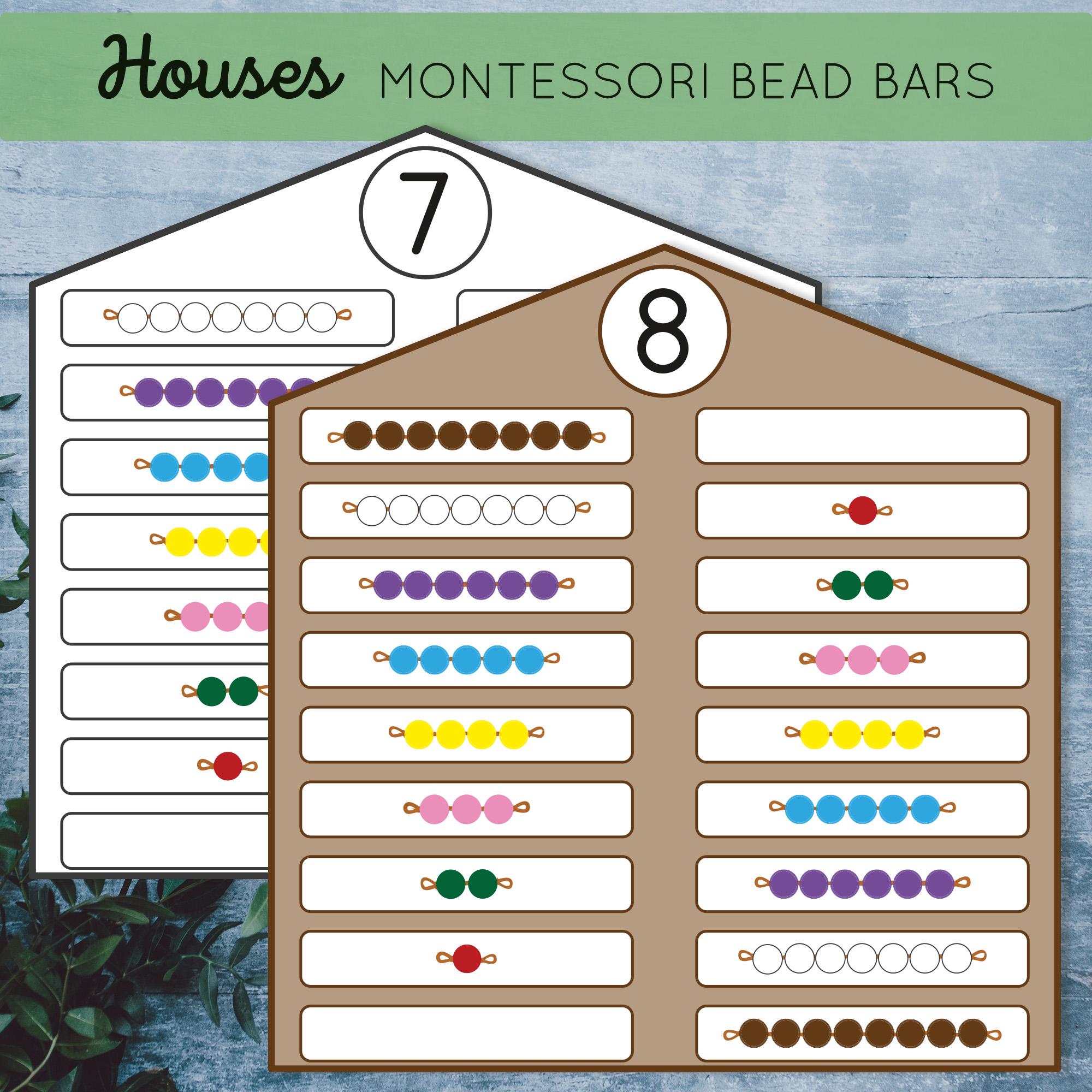 Montessori Bead Addition Activity. Montessori Printable Math Bead ...