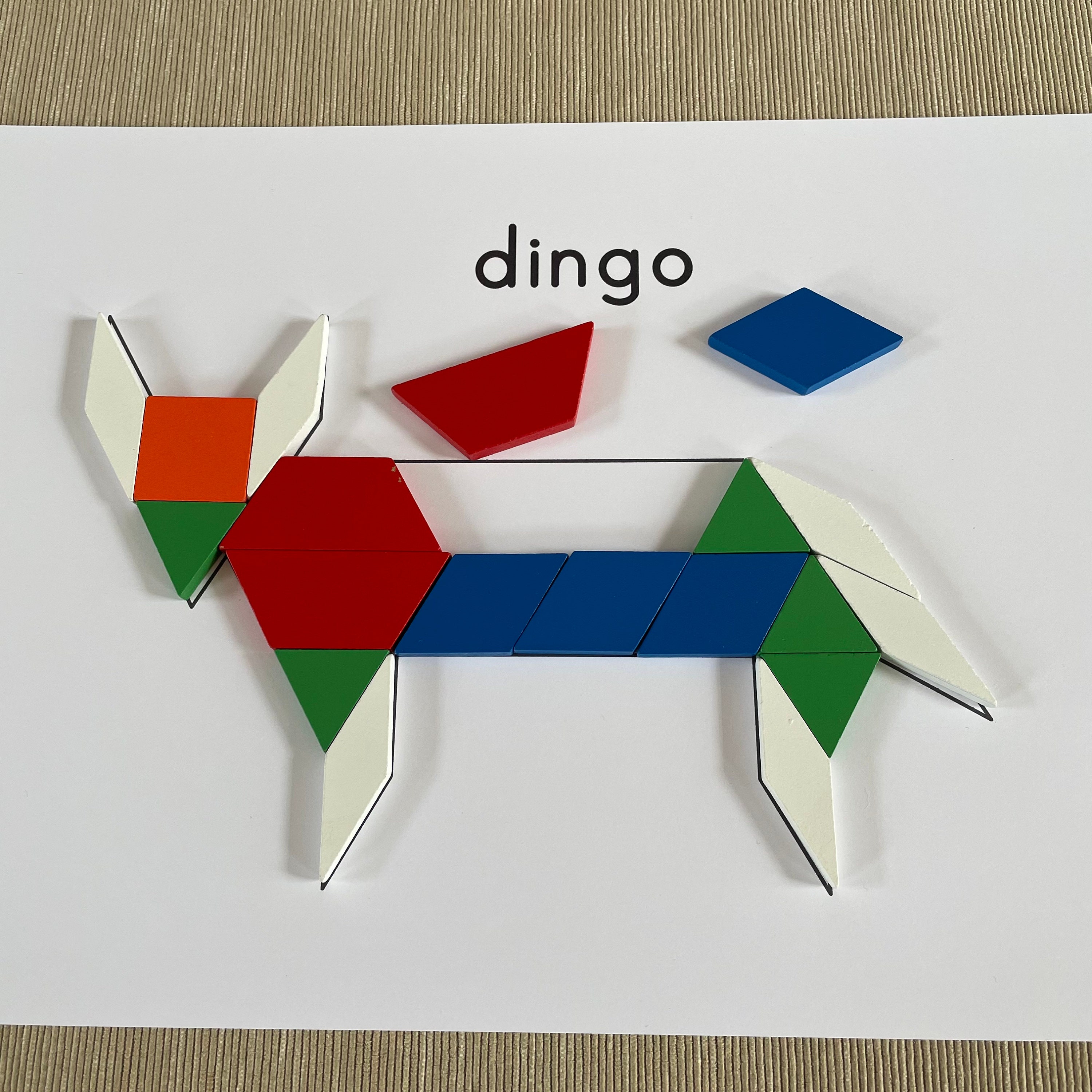 Australia Animals Pattern Blocks Templates. Preschool and Kindergarten ...