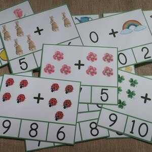 Montessori Spring Printable Addition Clip Cards. Preschool and ...