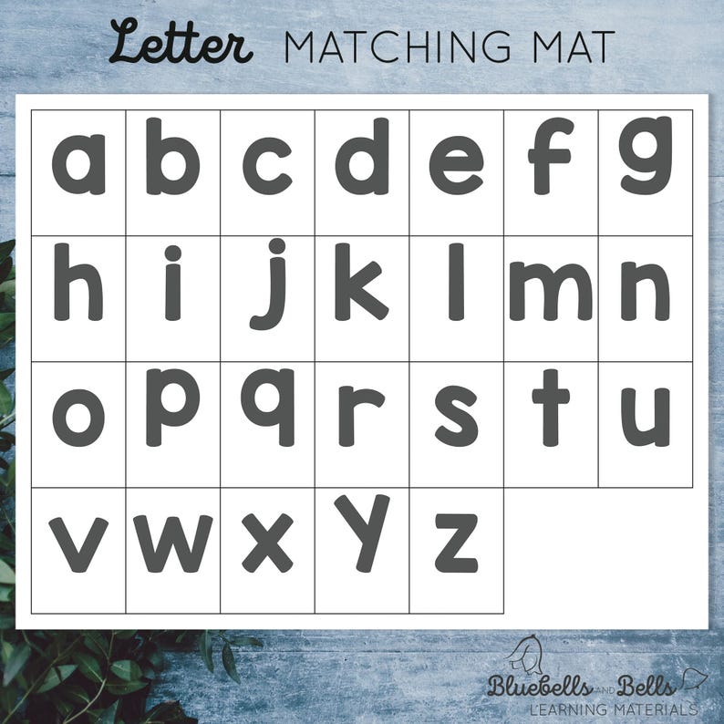 Letter Matching Printable Activity. Alphabet Recognition Game for ...
