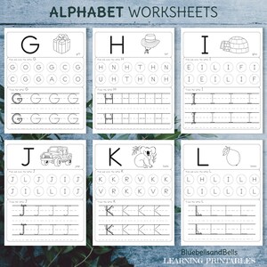 Alphabet Worksheets. Letter Tracing, Dab the Letter, Phonics Coloring ...