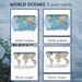 Oceans of the World 3 Part Cards. Montessori Geography Printable ...